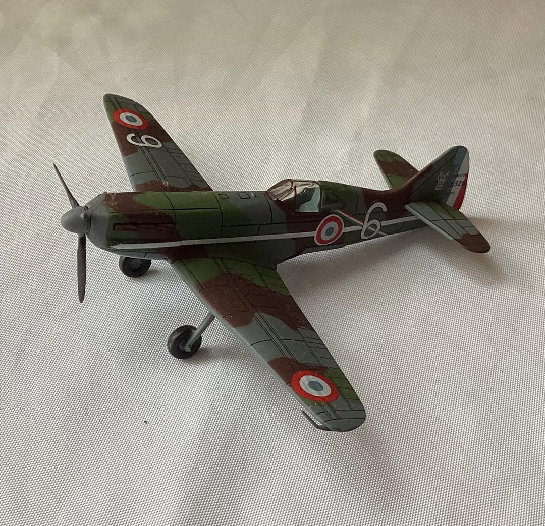 Dewoitine D.520 Diecast French Airforce Model Airplane, No Maker’s Mark ...