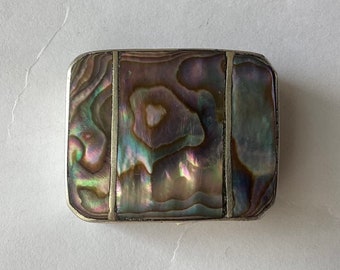 Antique Mother of Pearl Pill Box - Etsy