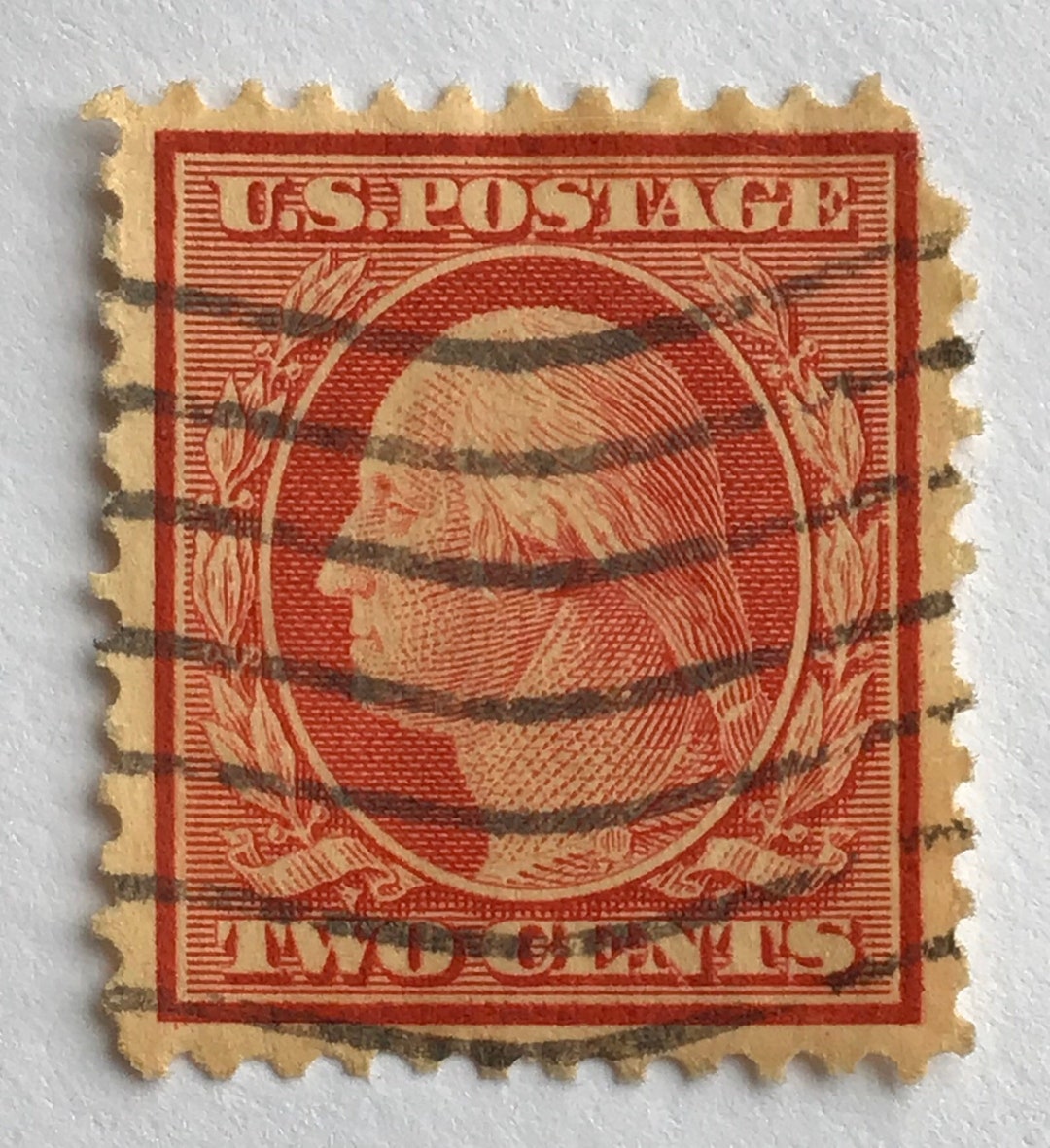 1914 Washington 2 Cent US Postage Stamp, Scott #425, Red Rose - Etsy