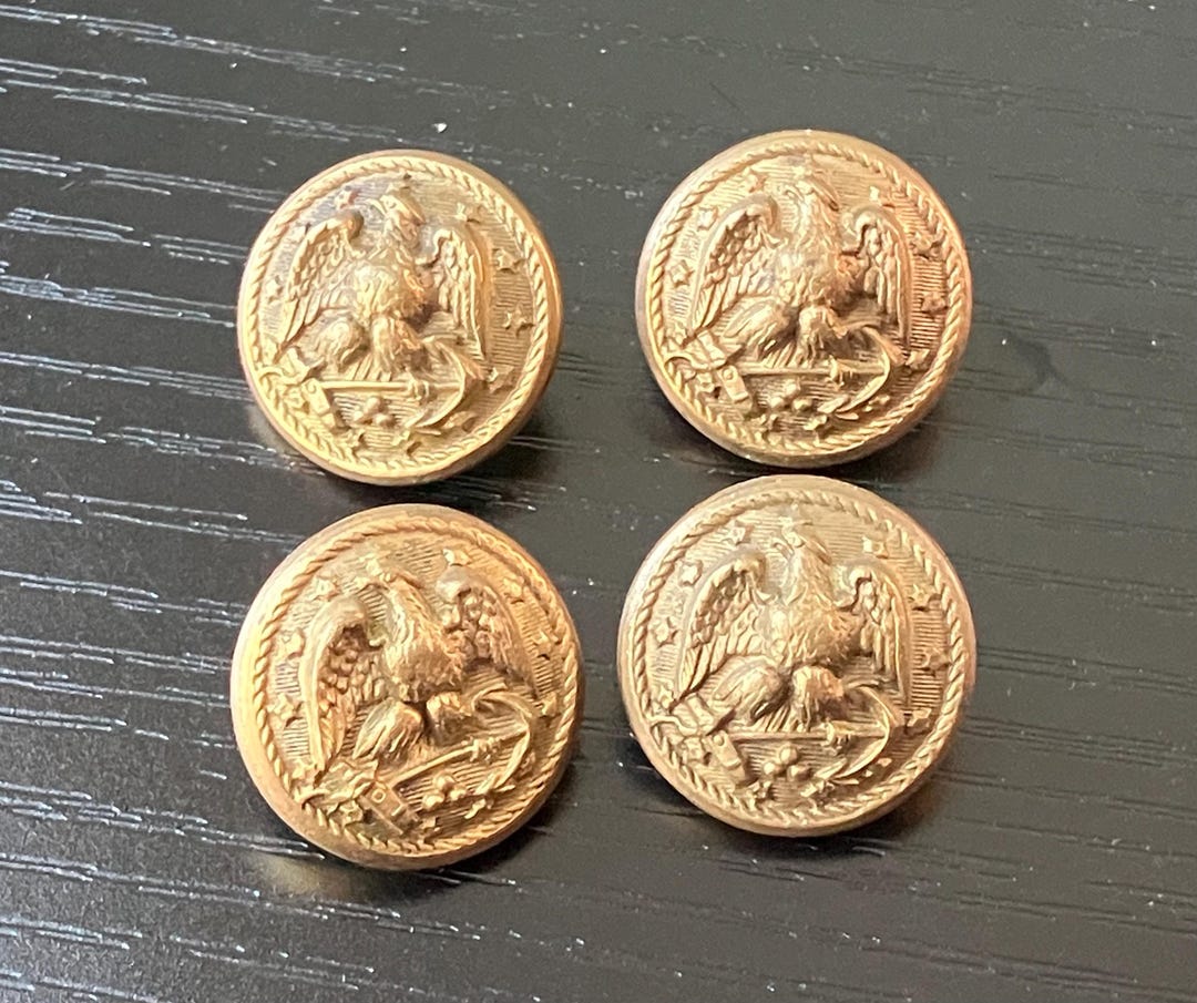 Set of 4 Vintage U.S. Navy Uniform Buttons, Vanguard Corp New York - Etsy