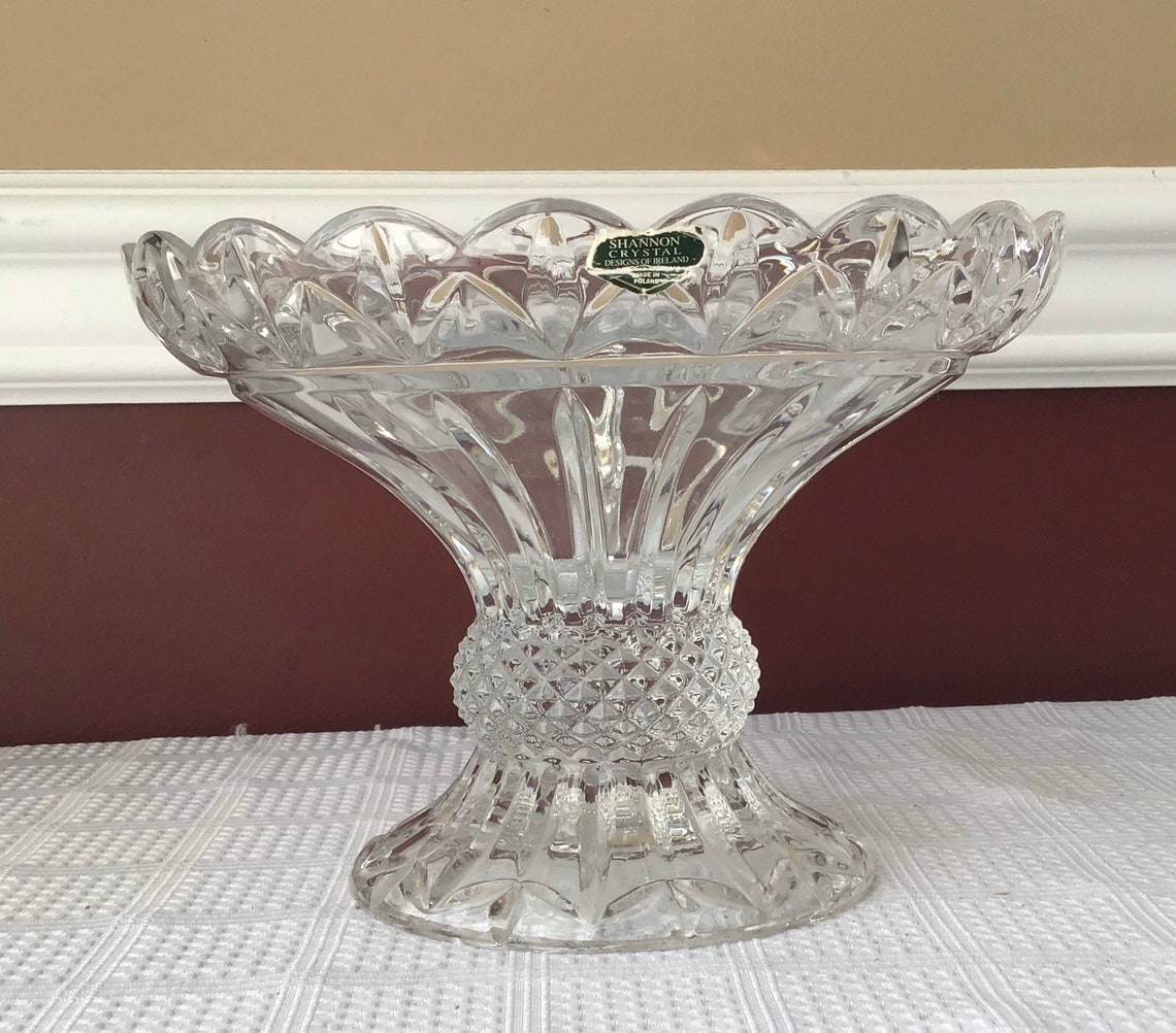 Shannon Crystal Designs of Ireland Bowl Made in Poland 8 1/4 - Etsy