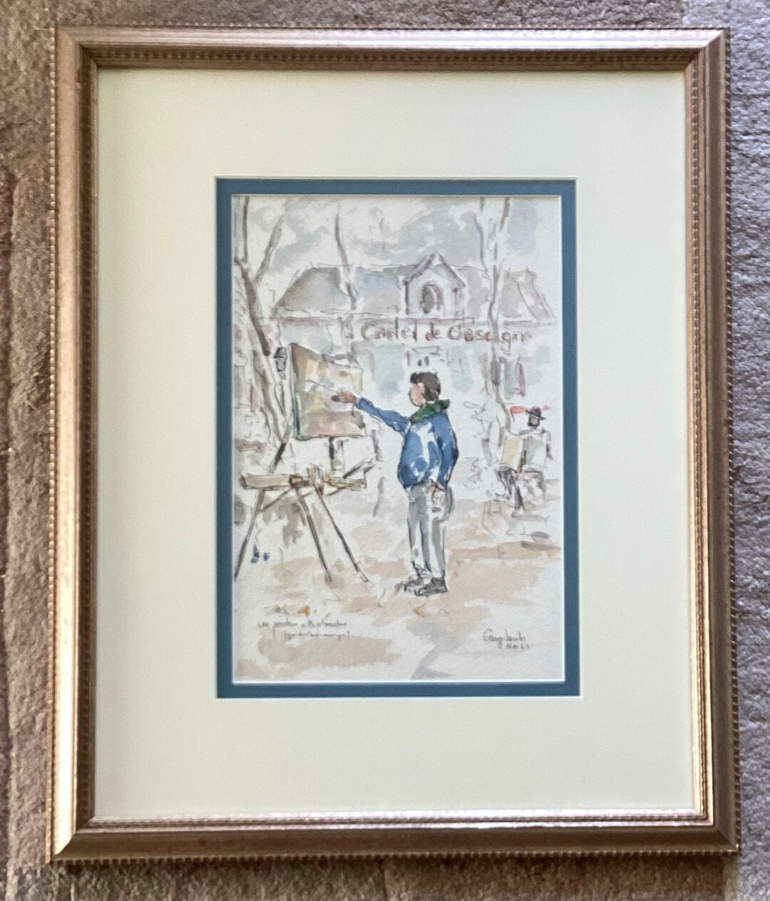 Vintage Original Lithograph by George Jacobs, Titled “un Peinture a ...