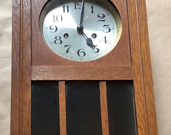 Antique Seikosha C. 1900 Wooden Regulator Wall Clock Meiji Antique Seikosha C. 1900 Wooden Regulator Wall Clock Meiji
