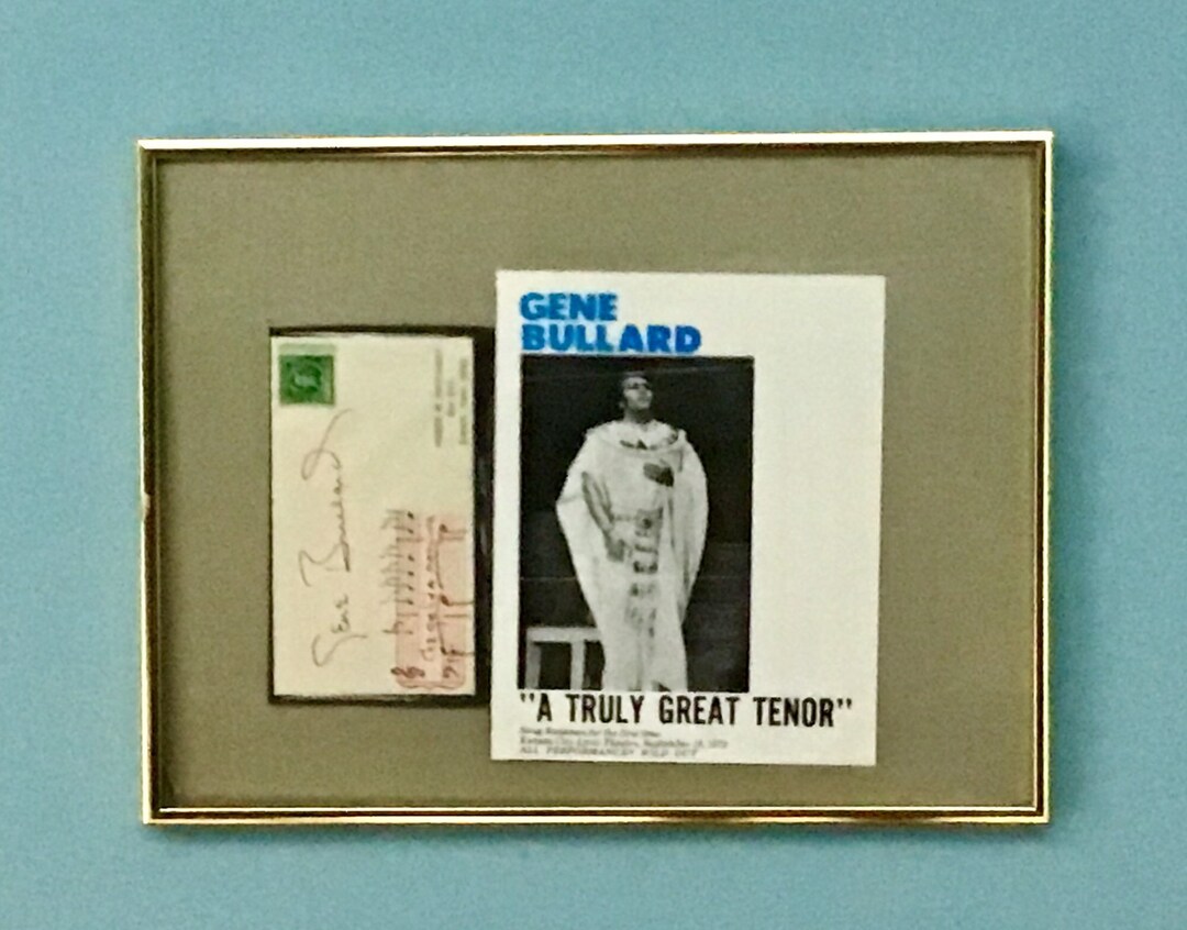 Rare Autograph of Gene Bullard - Etsy