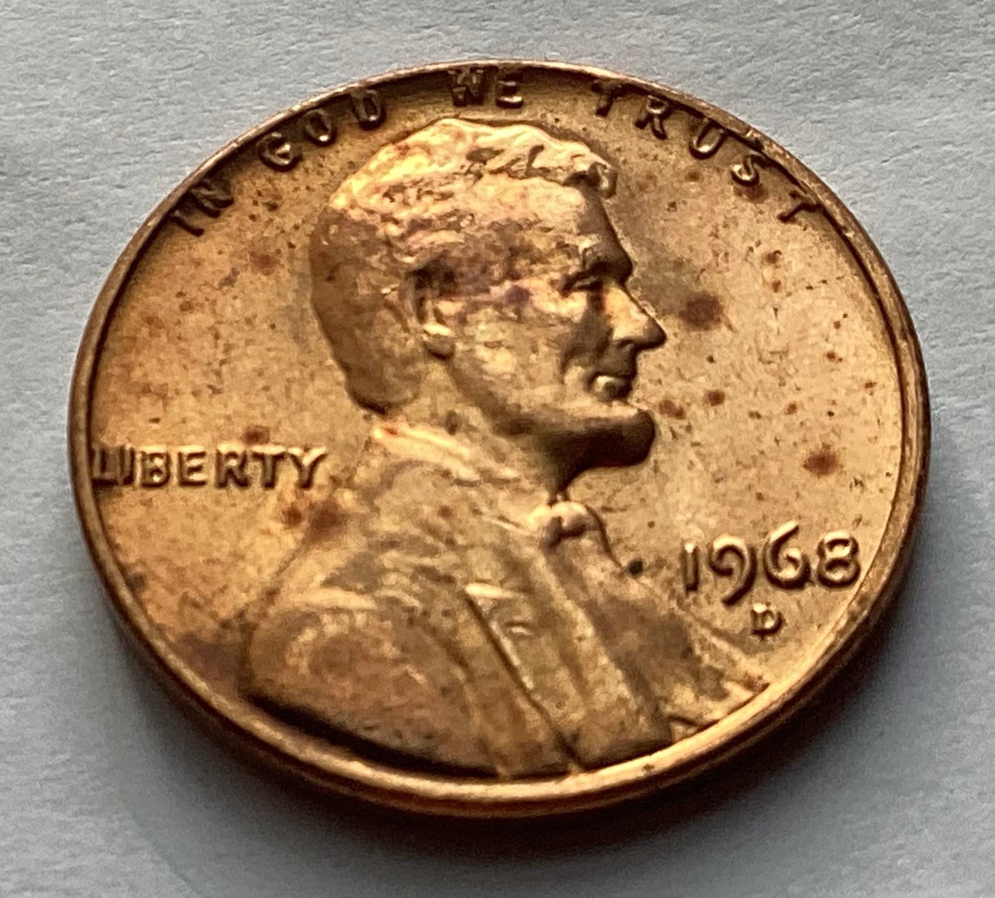 Back Of A Large Penny