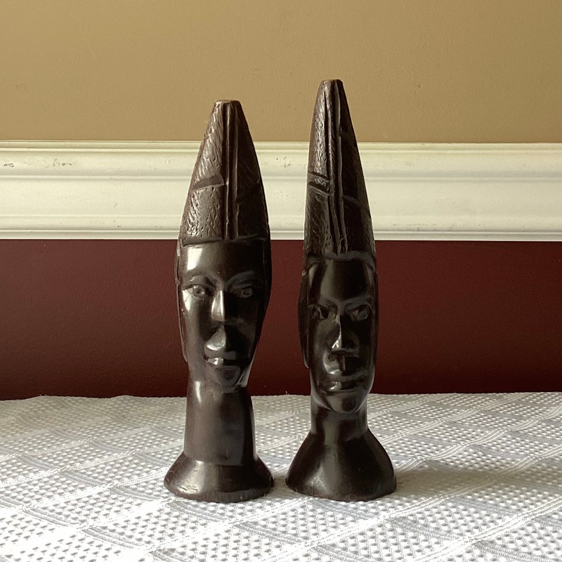 Ebony Head Sculpture - Etsy