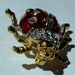 Vintage Christian Dior Style Ladybug Brooch, Unmarked - Etsy