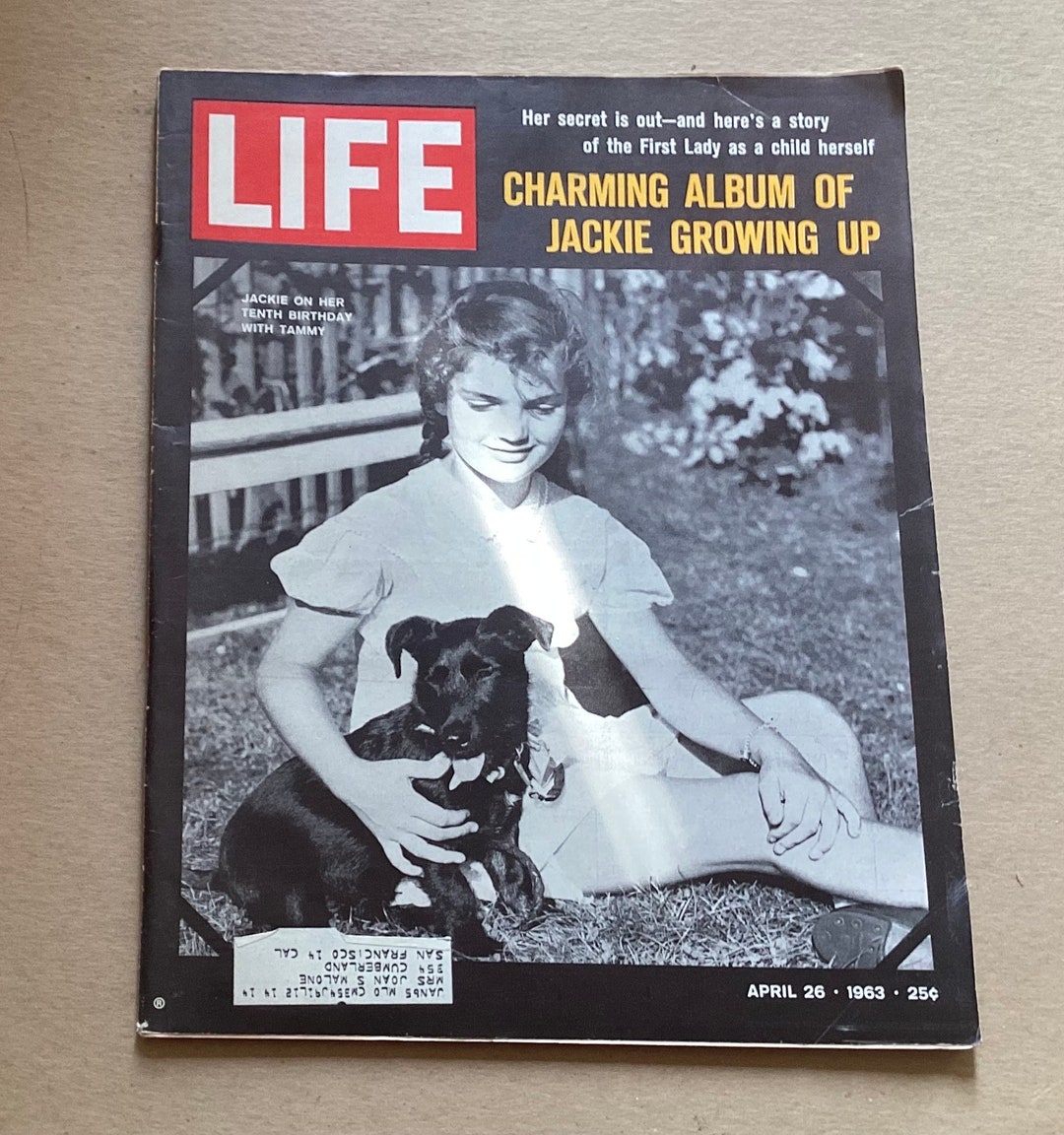 Vintage Life Magazine April 26, 1963 - Charming Album of Jackie Growing ...