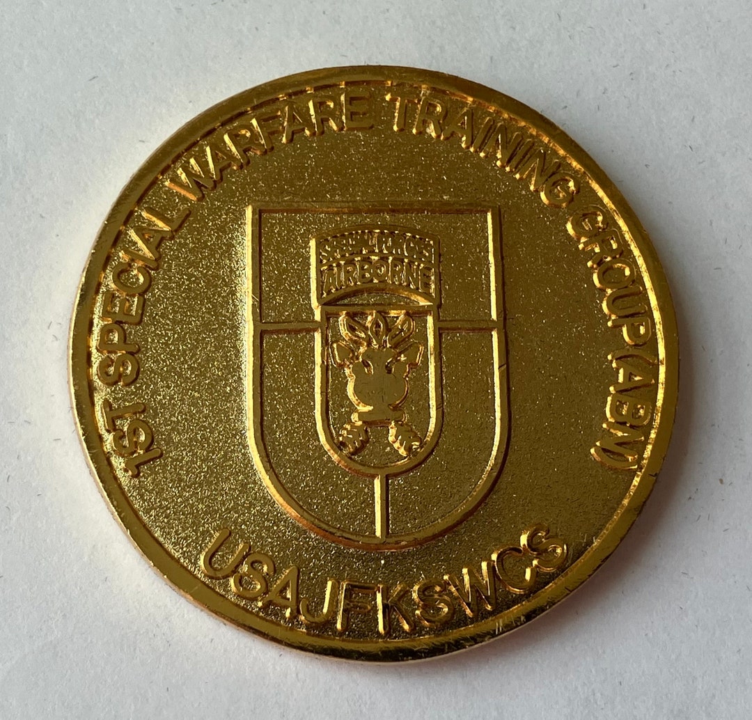 1st Special Warfare Training Group ABN USAJFKSWCS Challenge Coin - Etsy