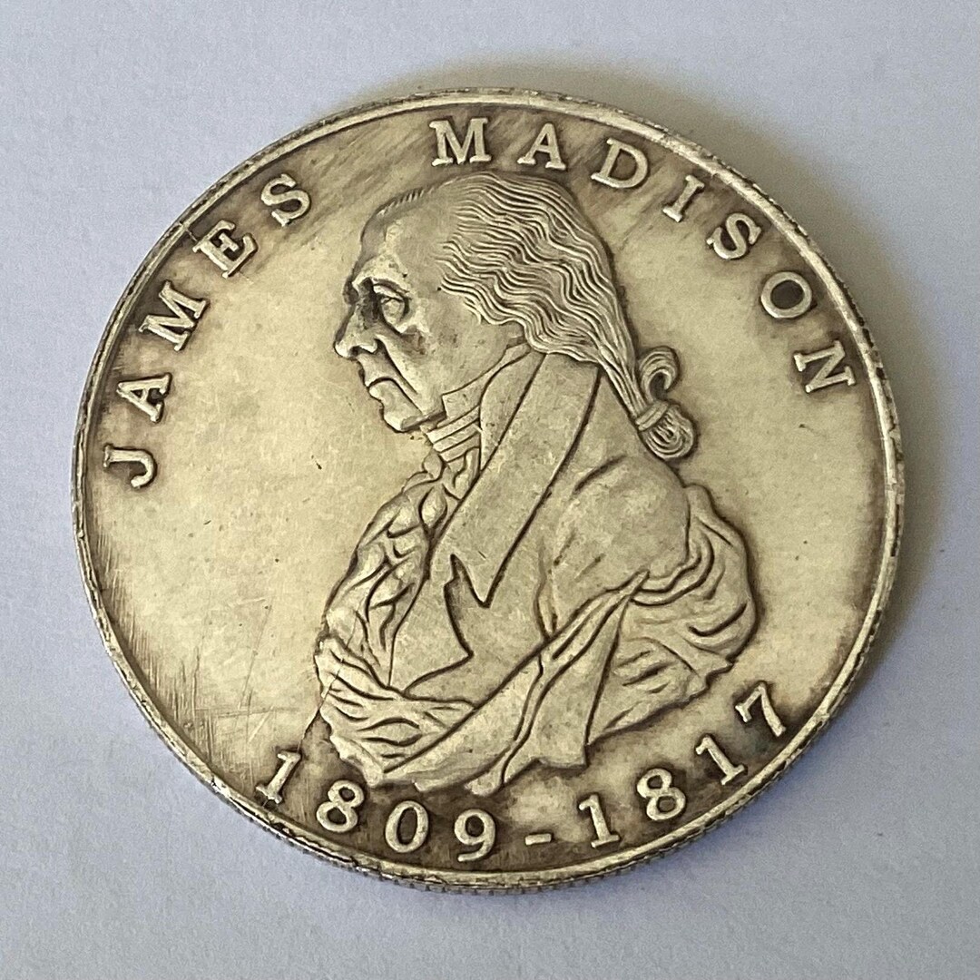 US 4th President James Madison (1809-1817) Metal Token - Etsy