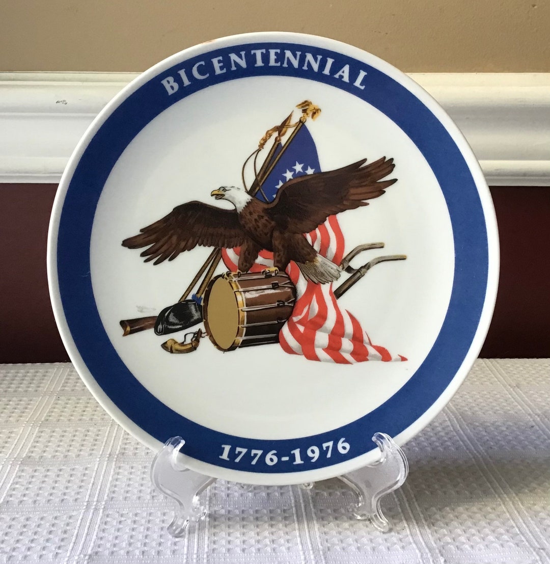 Vintage Bicentennial Porcelain Plate, 1776-1976, 1st Edition by Chateau ...