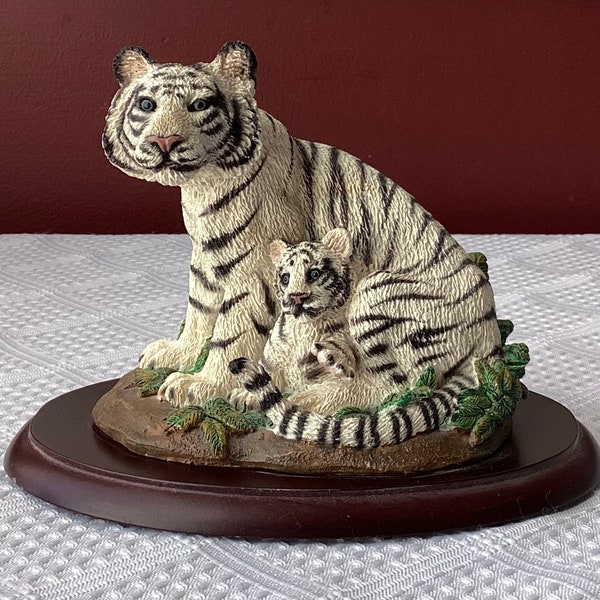 Porcelain Tiger Figurine - Etsy