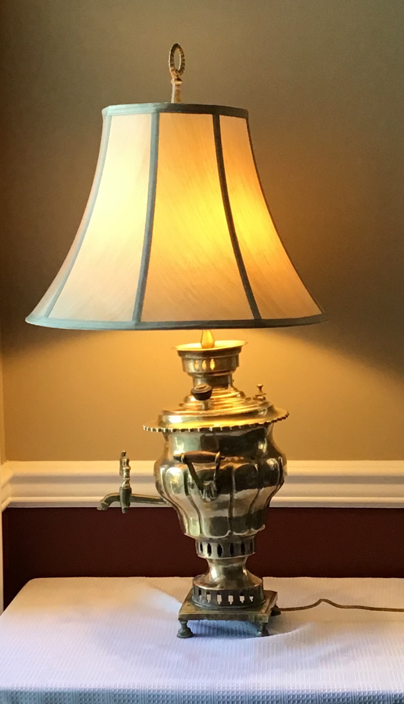 Antique Samovar Lamp Working Shade and Light Bulb Not - Etsy