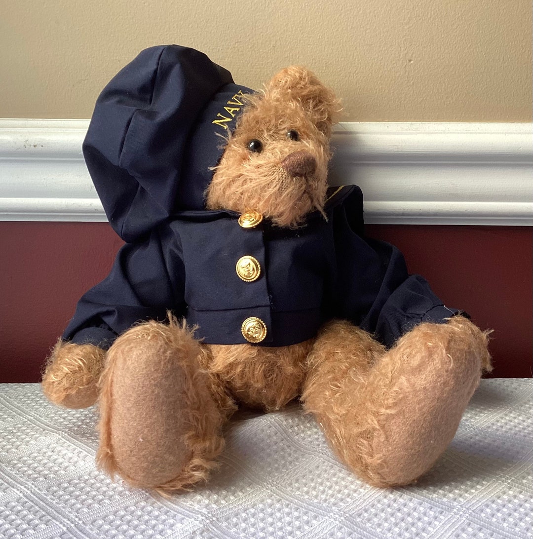 VTG Ashton Drake “timothy” Teddy Bear in Navy Uniform Designed by ...