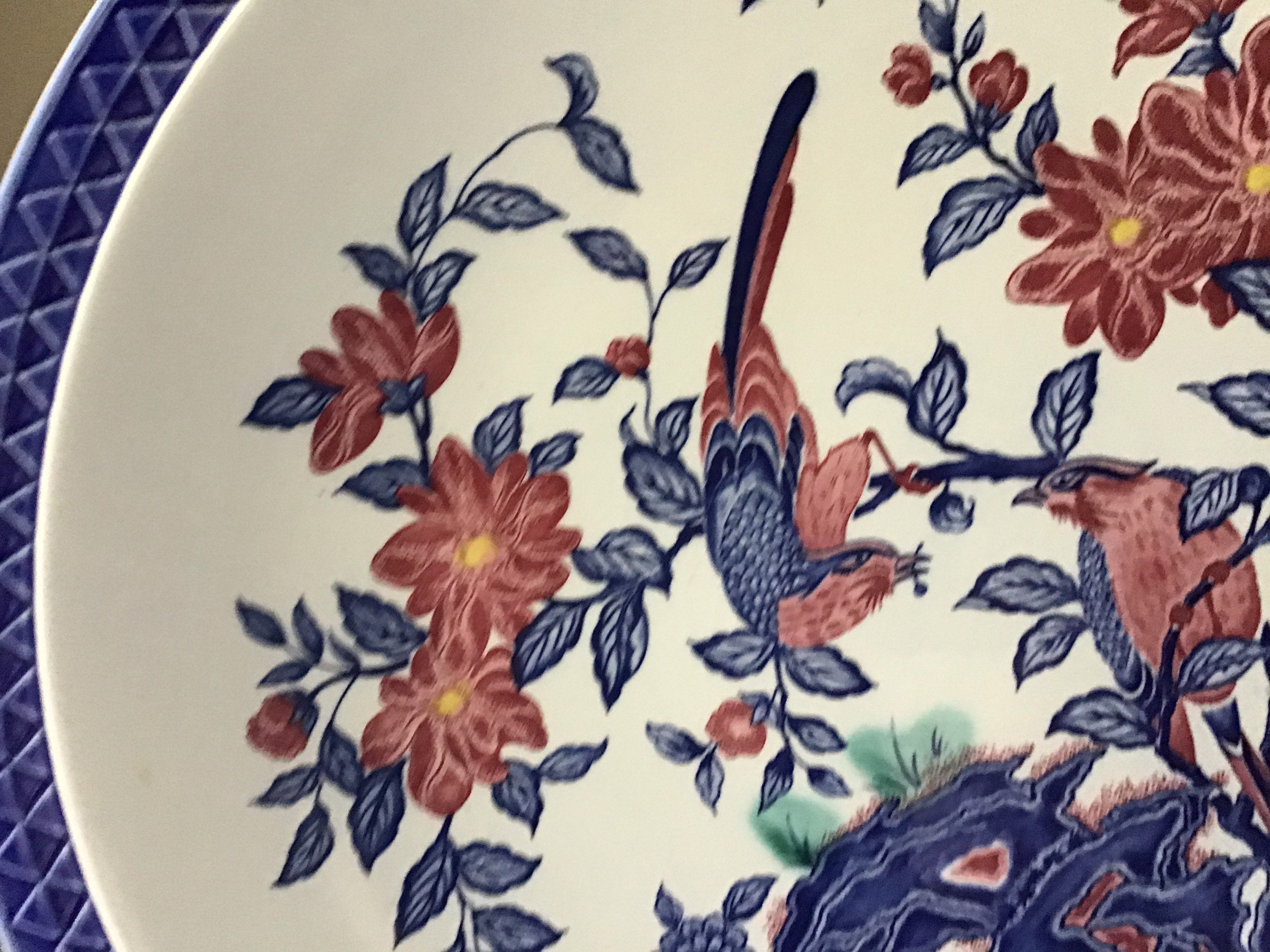 Vintage Chinese Porcelain Charger/ Plate, 16 1/4 Inches - Etsy