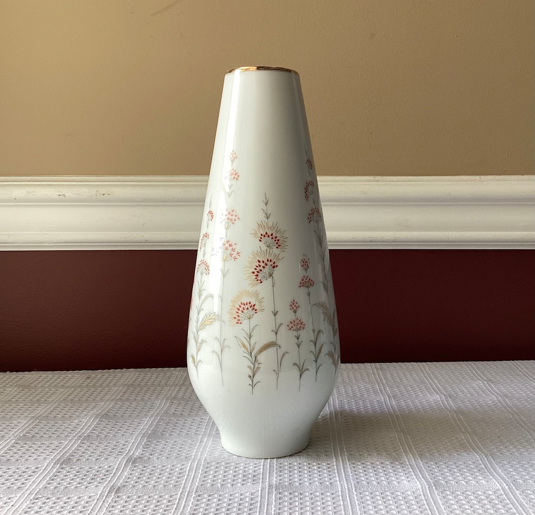 Vintage Kaiser Porcelain Vase, Germany, 10” Tall - Etsy