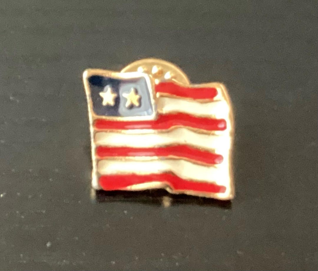 Vintage US Flag Pin/ Patriotic Flag Pin/ Flag Memorabilia - Etsy