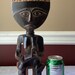 Vintage African Wooden Fertility Akua Ba Disk Headed Figure, Asante, 15 ...
