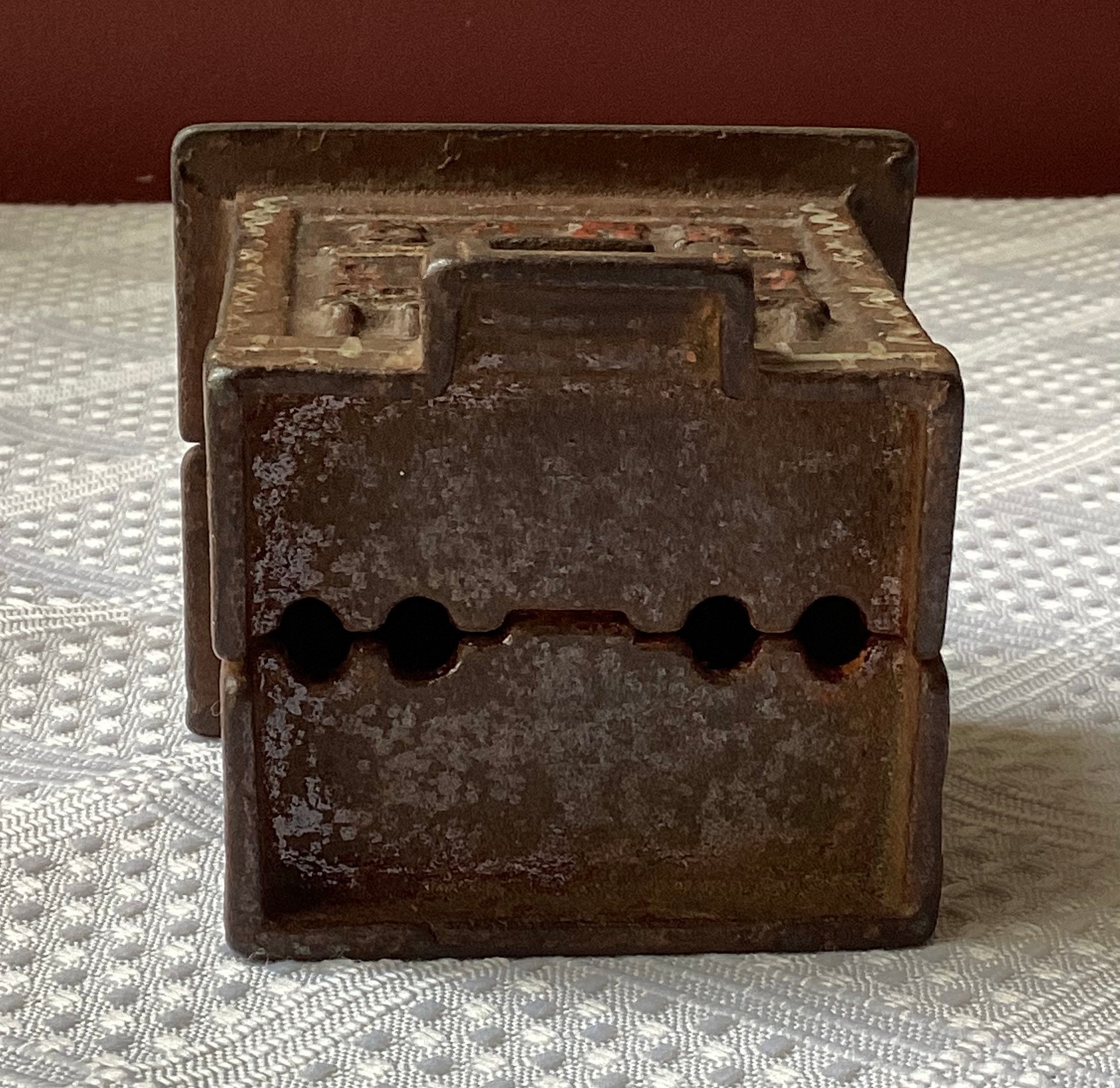 Antique 19th C. J&E Stevens Cast Iron Coin Bank - Etsy