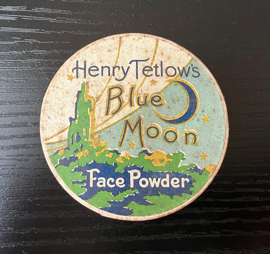 Rare Antique Henry Tetlow’s Blue Moon Face Powder, Brunette, (full) - Etsy