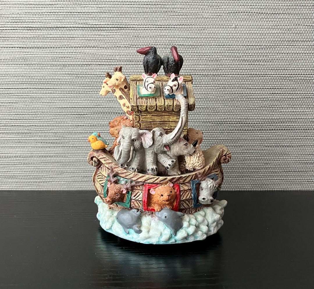 Vintage Noah’s Ark Music Box, Plays Doctor Little’s “talk to the ...