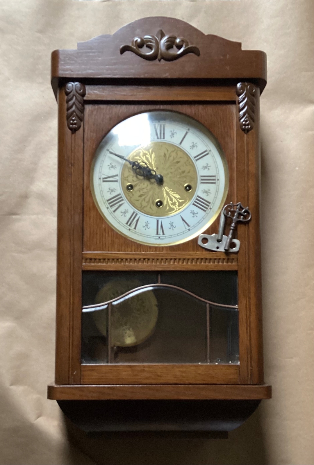 VTG Jauch German Westminster Chime Wall Clock, Western Germany, Needs ...