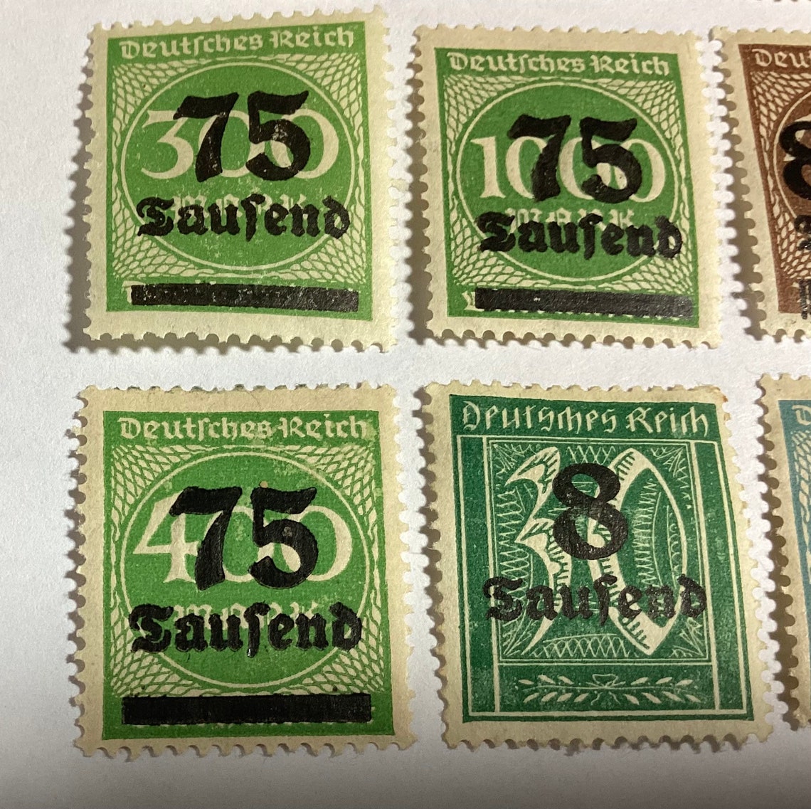 Vintage Lot of 19 German Deutsches Reich Saufend Postage Stamps - Etsy