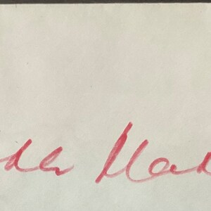 VTG Lot of 2 Edith Mathis Autographs, Swiss Soprano, on Photo ...