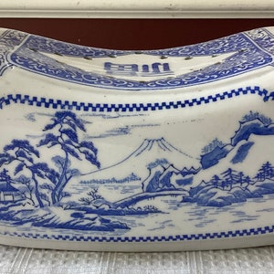 Antique Chinese Porcelain Pillow, Blue & White, Unmarked - Etsy