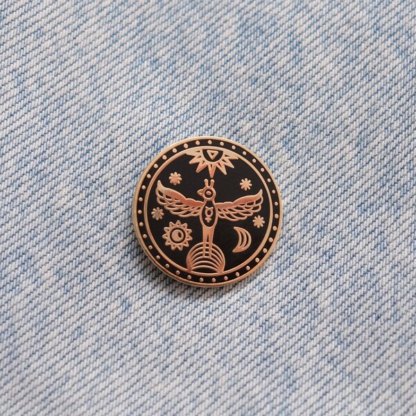 Phoenix Pin - Etsy