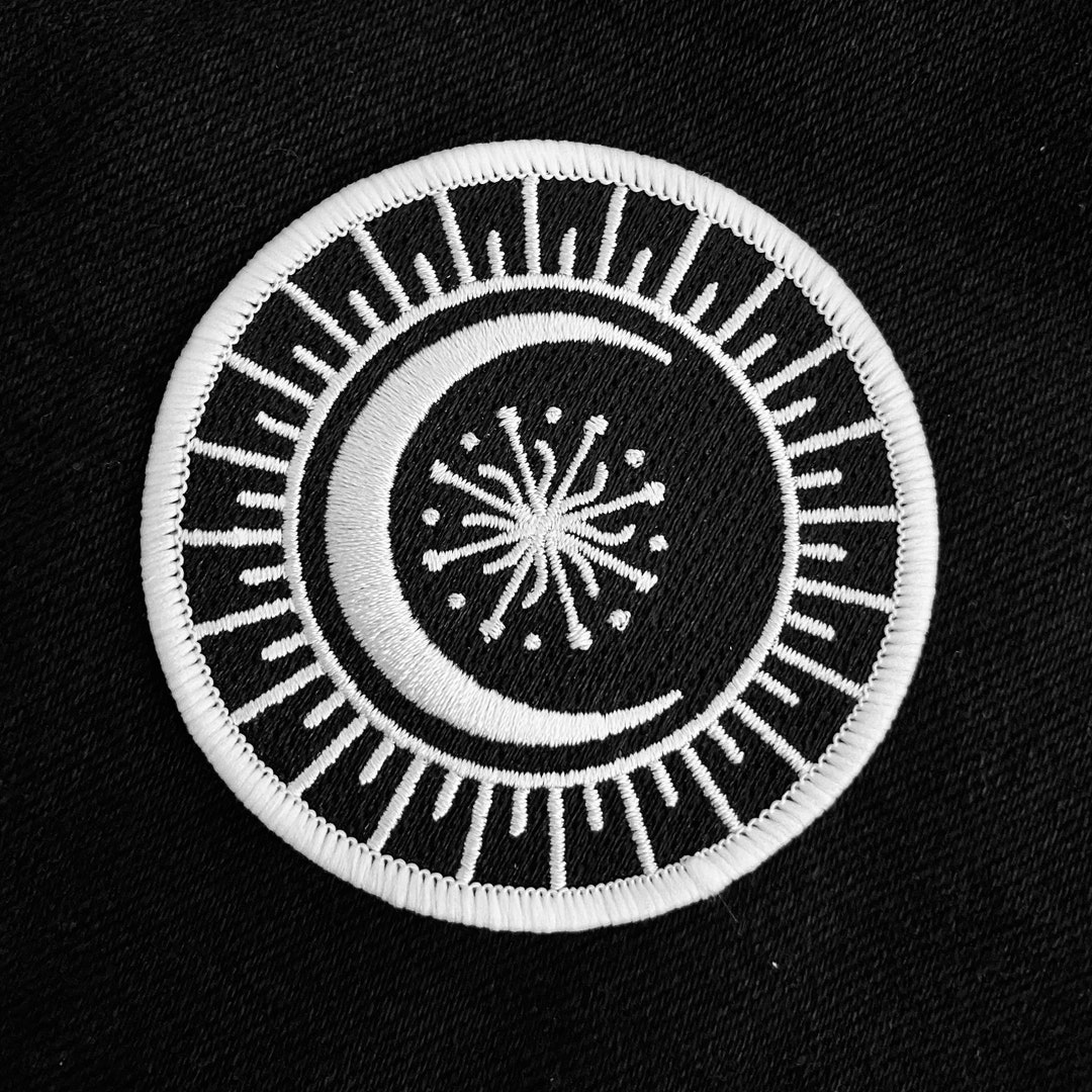 Sun, Moon and Stars Patch/sun Moon and Star Patch/ Embroidered Patch/iron on Patch/ Iron on ...