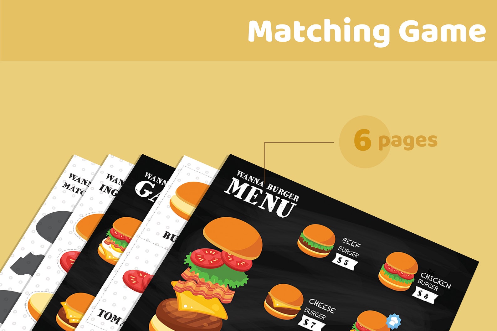Burger Menu Game | Pretend Restaurant | Money and Counting | Kids Flash ...