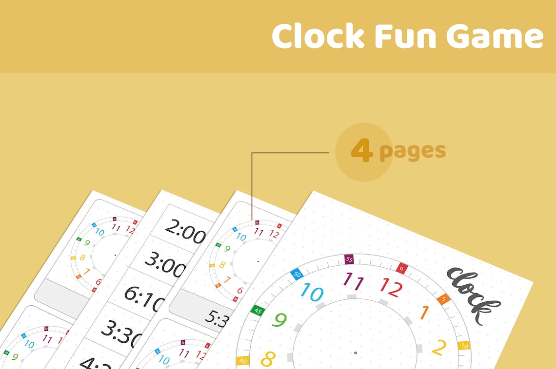 Clock Cutouts | Telling Time and Numeracy | Clock Fun Game | Time ...
