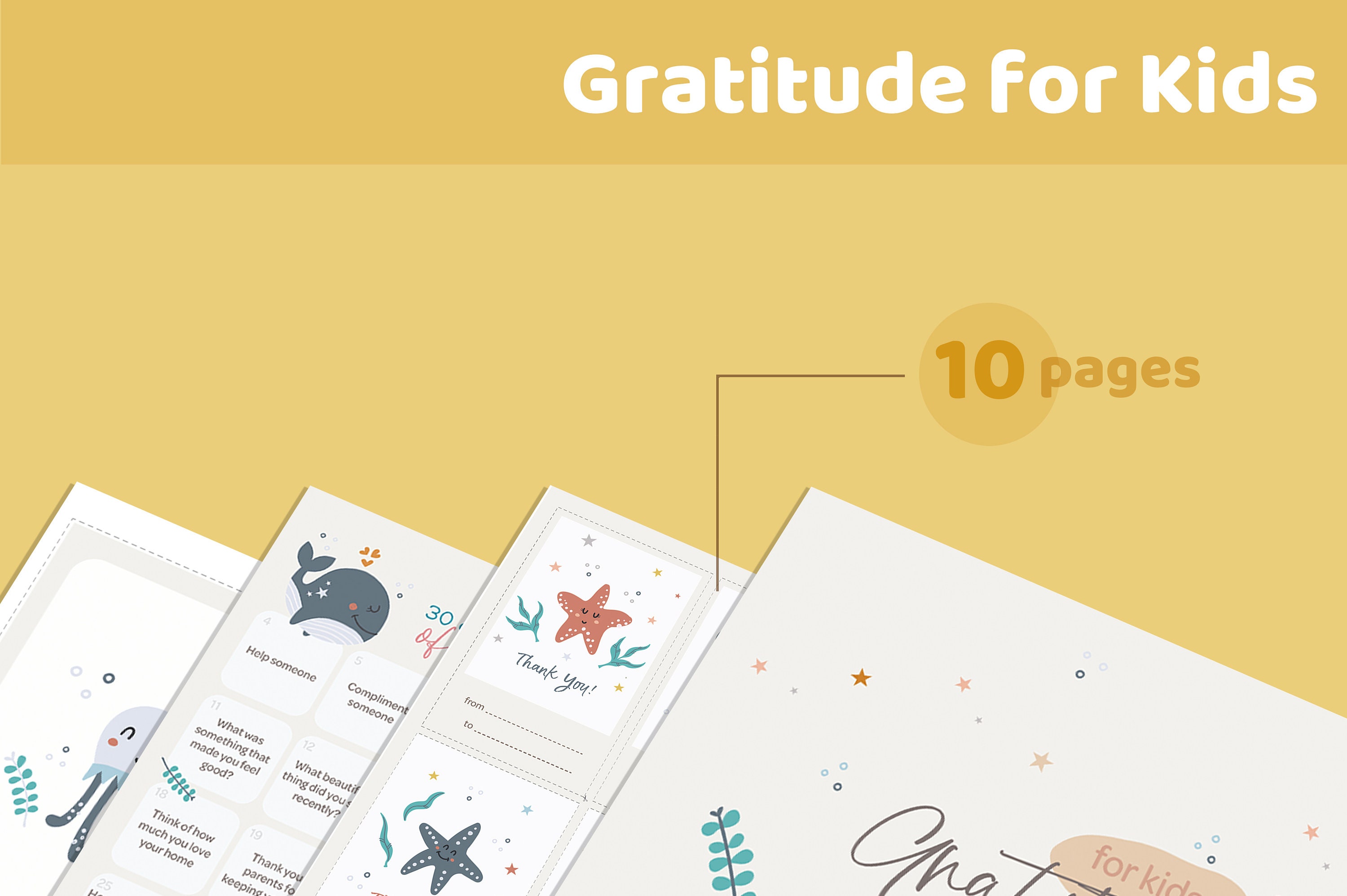 Gratitude for Kids 30 Days of Gratitude Gratitude Chart | Etsy