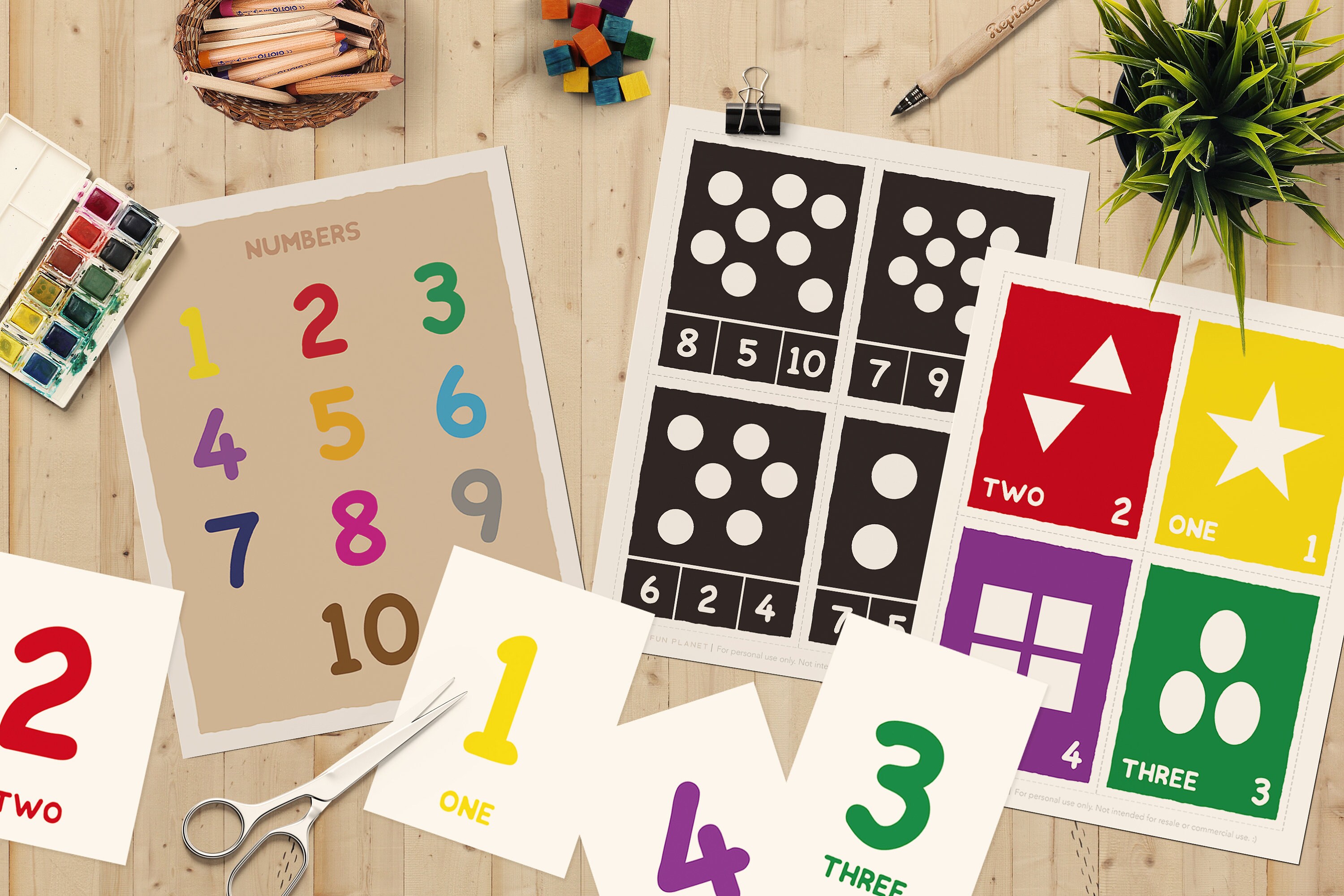 Counting Flashcards Numbers and Counting Algebra and - Etsy