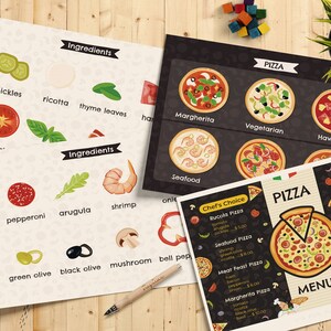 Pizza Making Game | Pizza Menu Game | Ingredients Flashcards | Logic ...