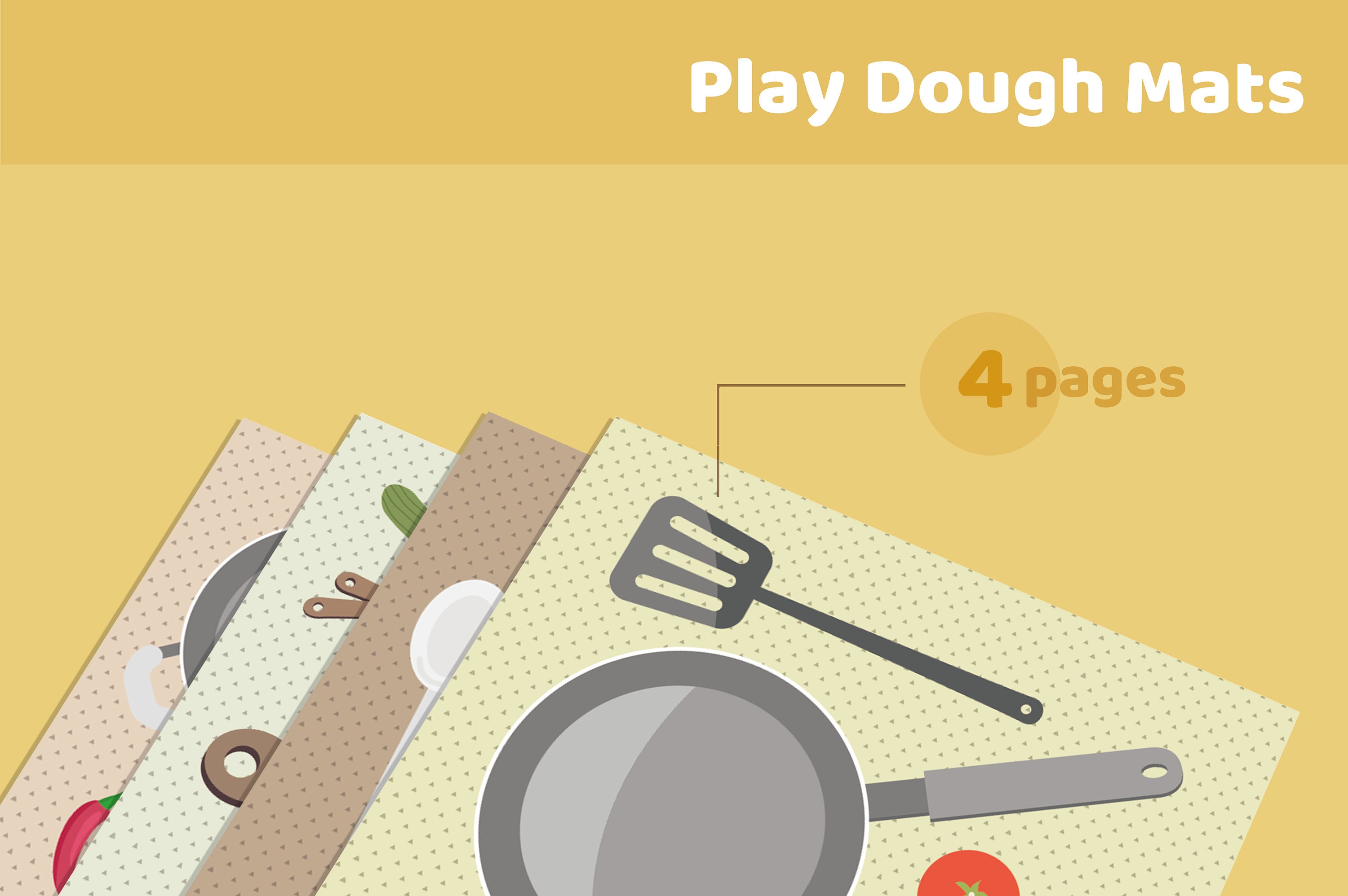 Play Dough Mats Cooking and Eating | Plates and Eating Fun | Loose ...