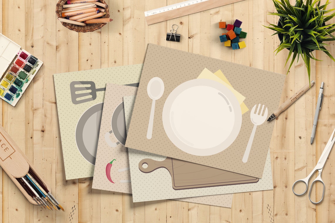 Play Dough Mats Cooking and Eating | Plates and Eating Fun | Loose ...