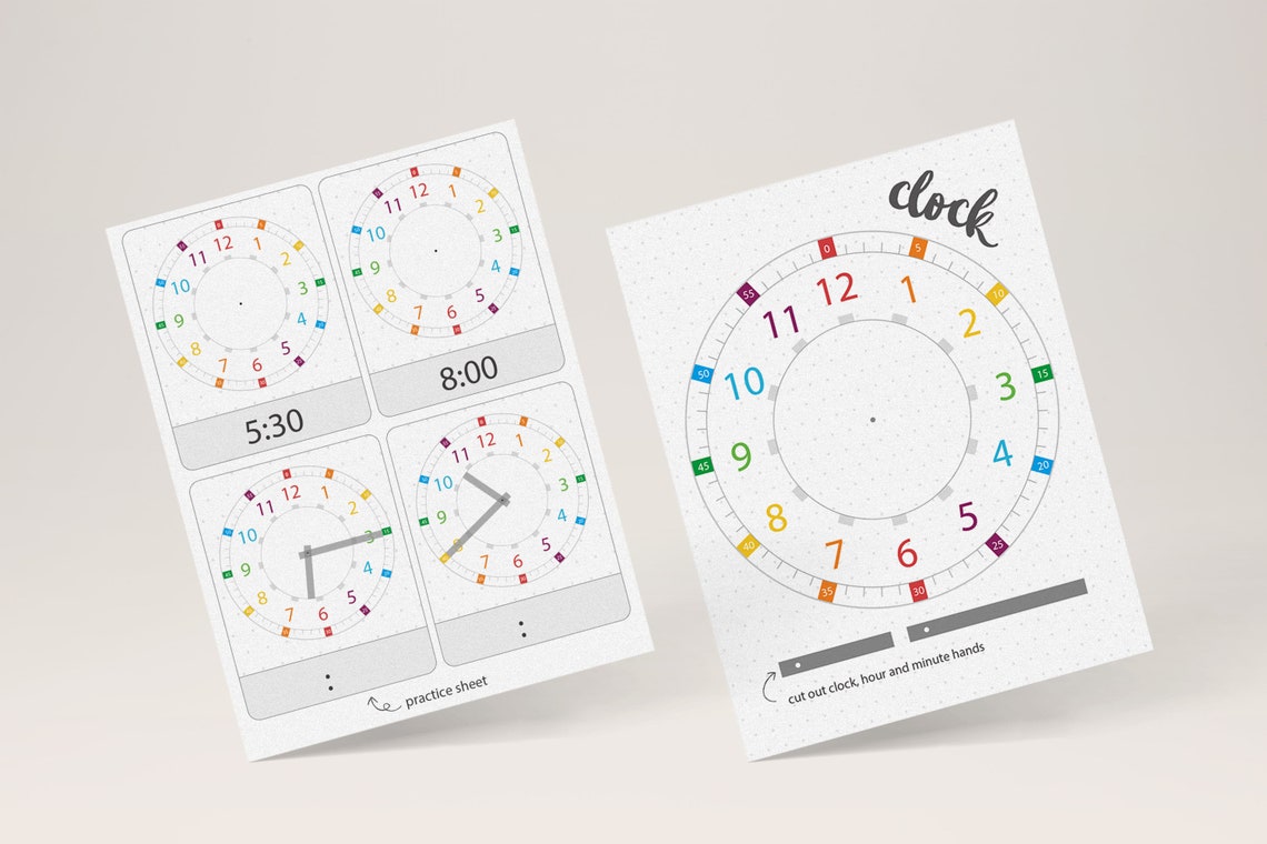 Clock Cutouts | Telling Time and Numeracy | Clock Fun Game | Time ...