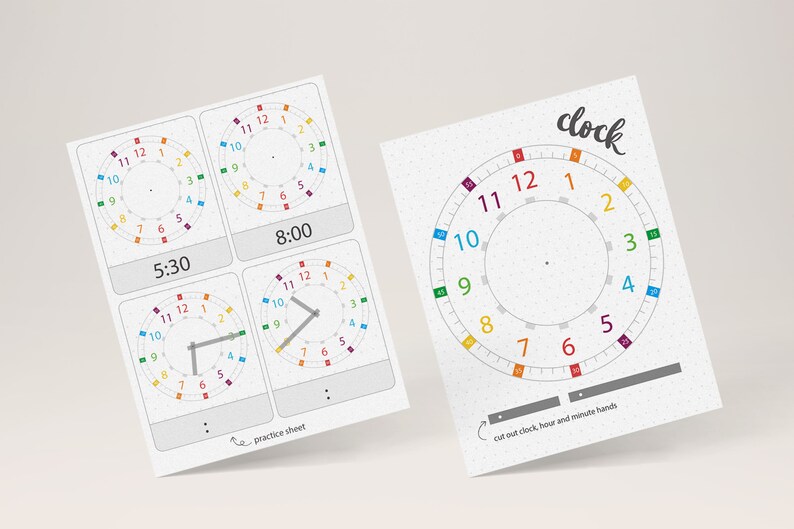 Clock Cutouts | Telling Time and Numeracy | Clock Fun Game | Time ...