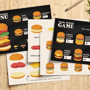 Burger Menu Game | Pretend Restaurant | Money and Counting | Kids Flash ...