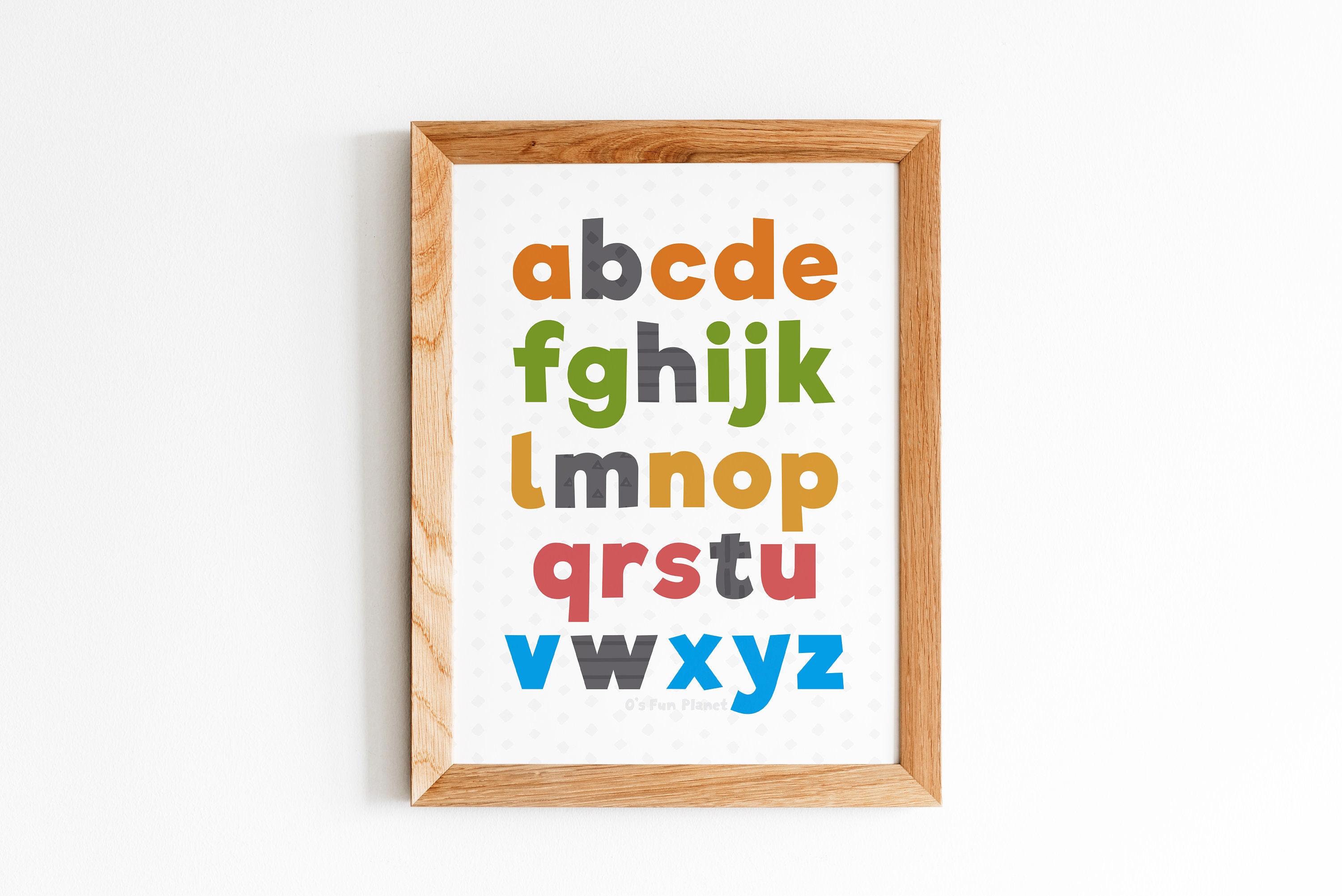 A-Z Alphabet Poster Alphabet Poster in 3 Sizes Learn Abcs - Etsy