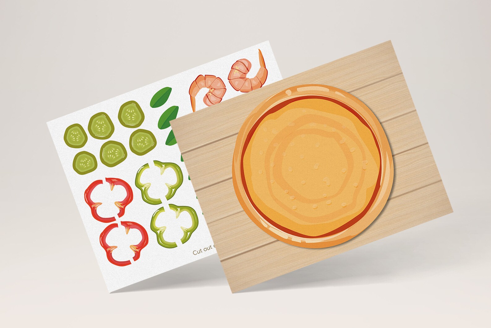 Pizza Making Game Pizza Menu Game Ingredients Flashcards | Etsy Canada