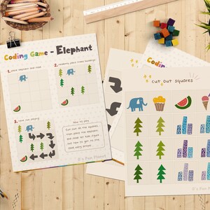 Elephant Coding Game | Coding Tiles | Programming Game | STEM Learning ...