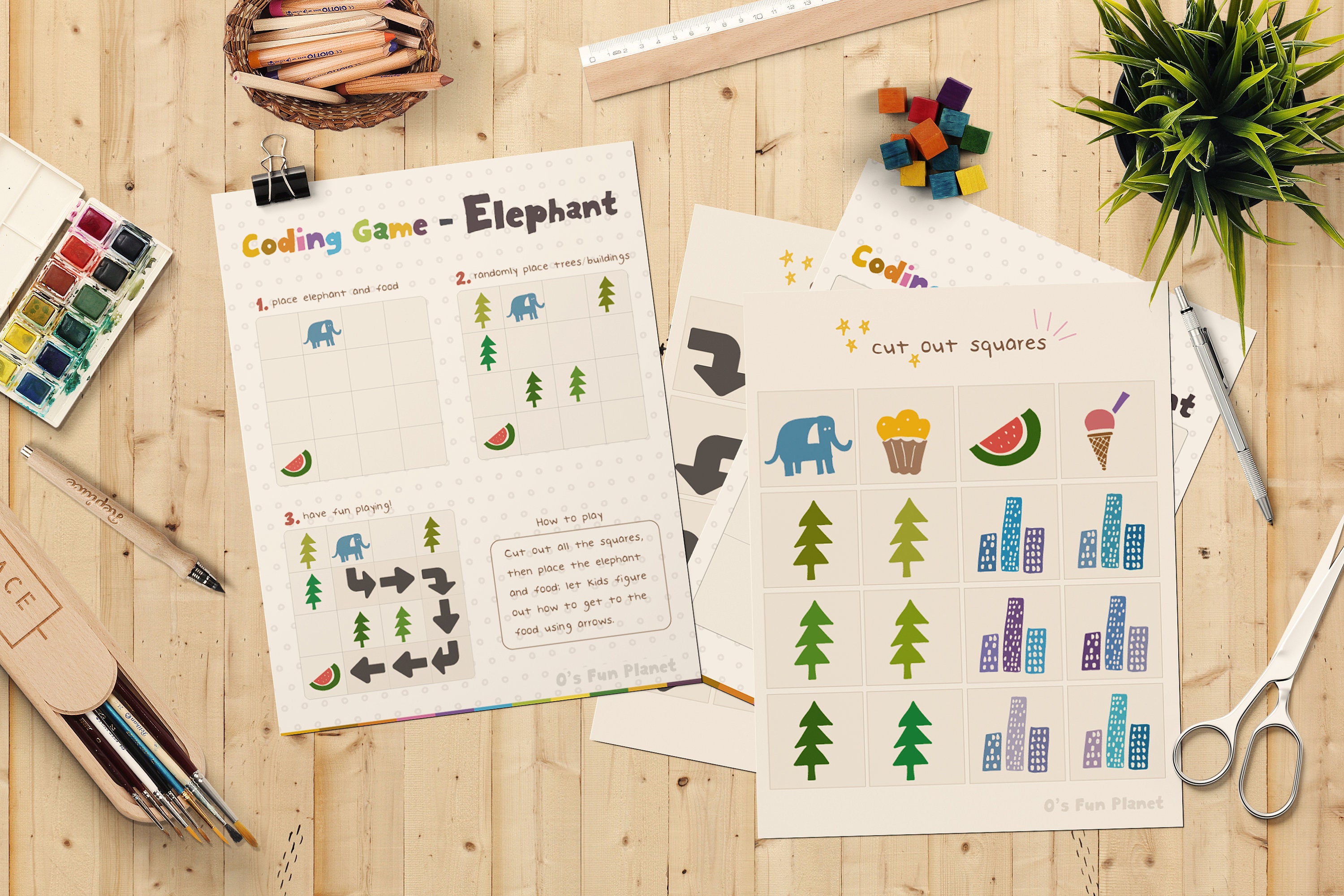 Elephant Coding Game Coding Tiles Programming Game Stem Learning Stem Game Computer Programming 5509