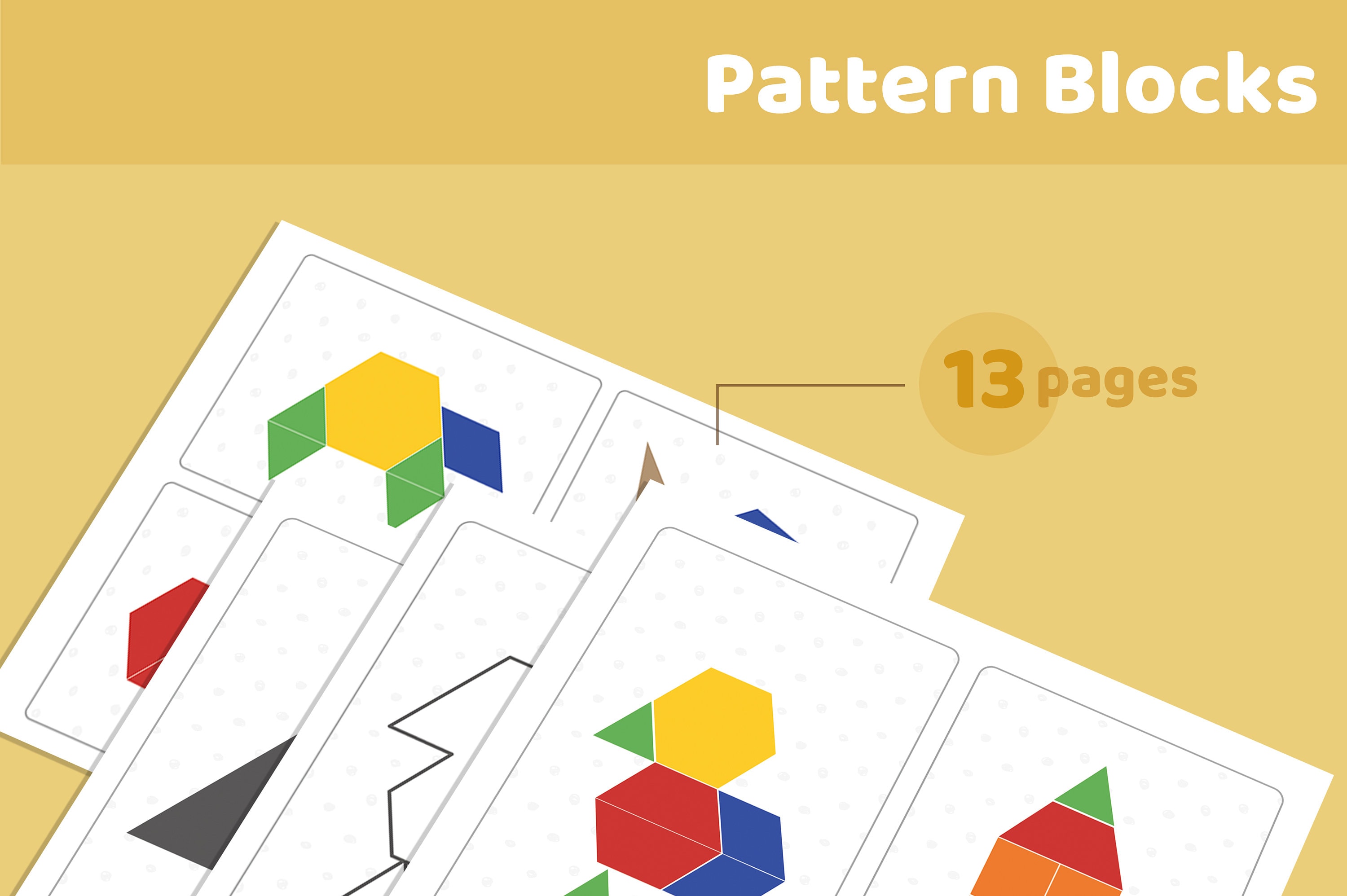 Pattern Blocks Game | Tangram Pattern Blocks | Pattern Logic | STEM ...