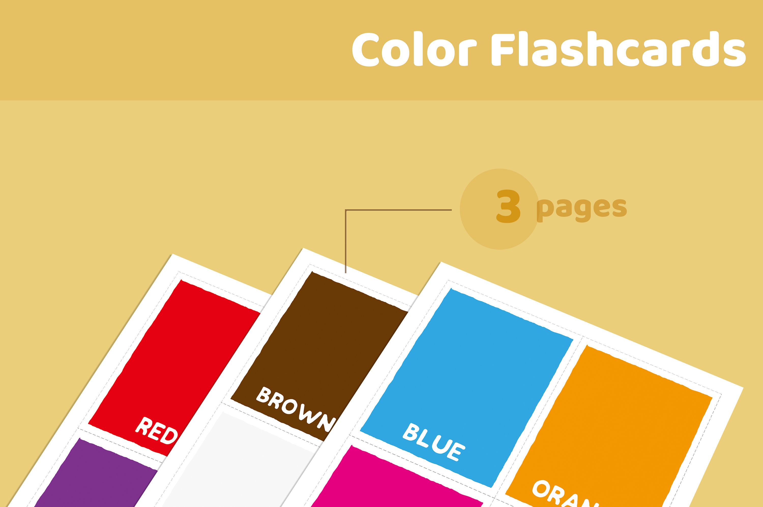 Color Flashcards | Color Education | Color Play | Color Combinations ...