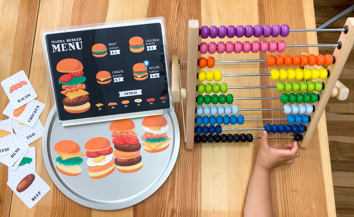 Burger Menu Game | Pretend Restaurant | Money and Counting | Kids Flash ...