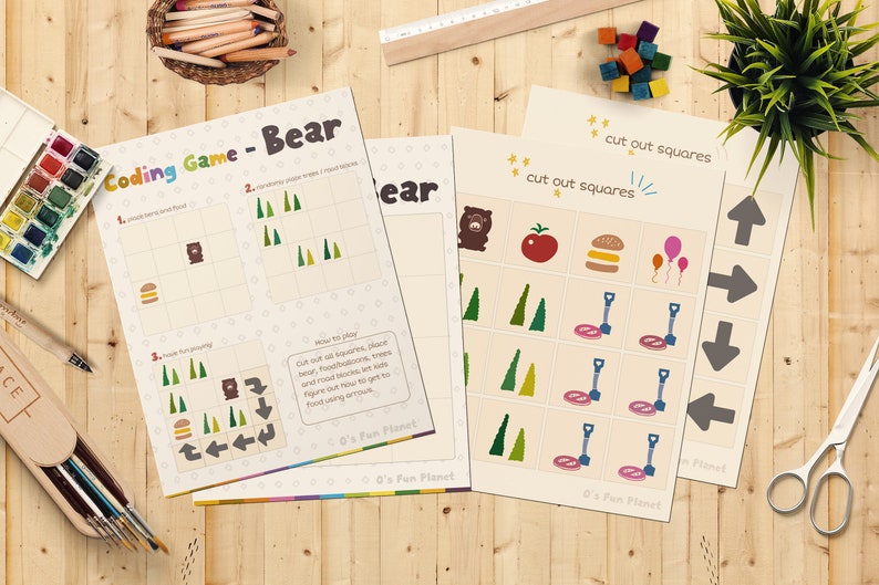 Bear Coding Game Coding Tiles Programming Game Stem Learning Stem Game Computer 4581