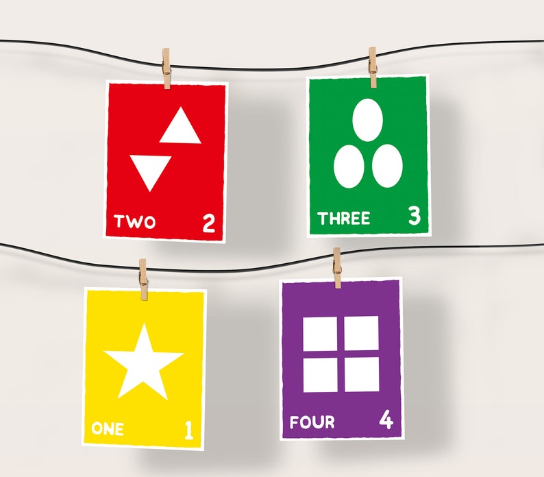 Counting Flashcards | Numbers and Counting | Algebra and Geometry ...